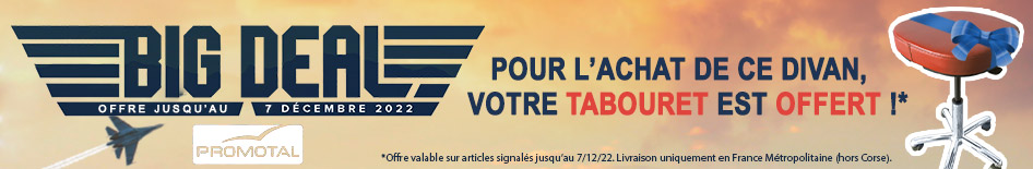 Divan Promotal Quest proclive / déclive sur patins