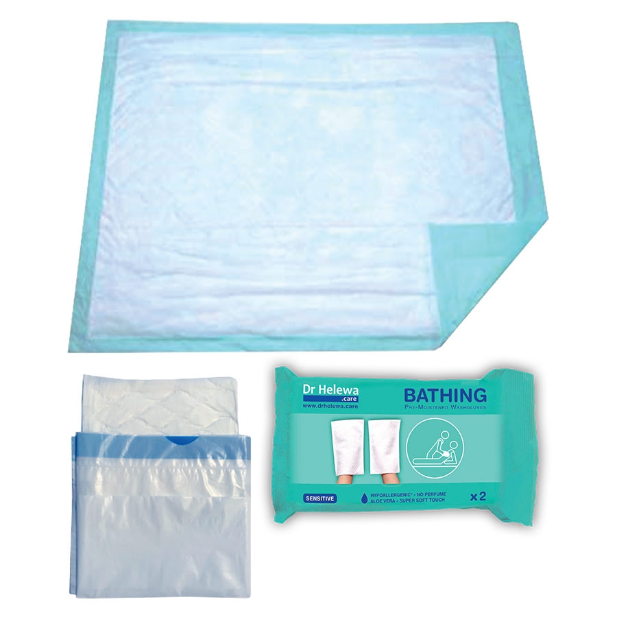 Kit hygiène pour bassin de lit - Dr Helewa
