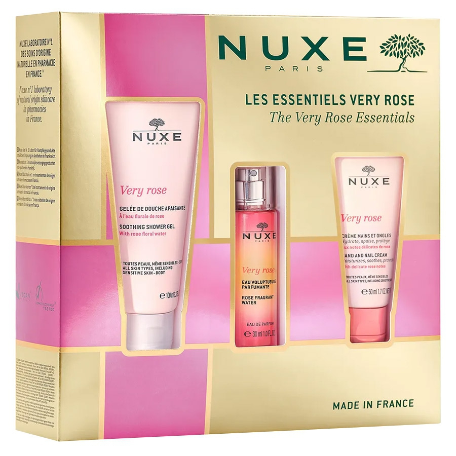 Coffret Nuxe Very Rose Les Essentiels - Douceur et soins parfumés à la rose