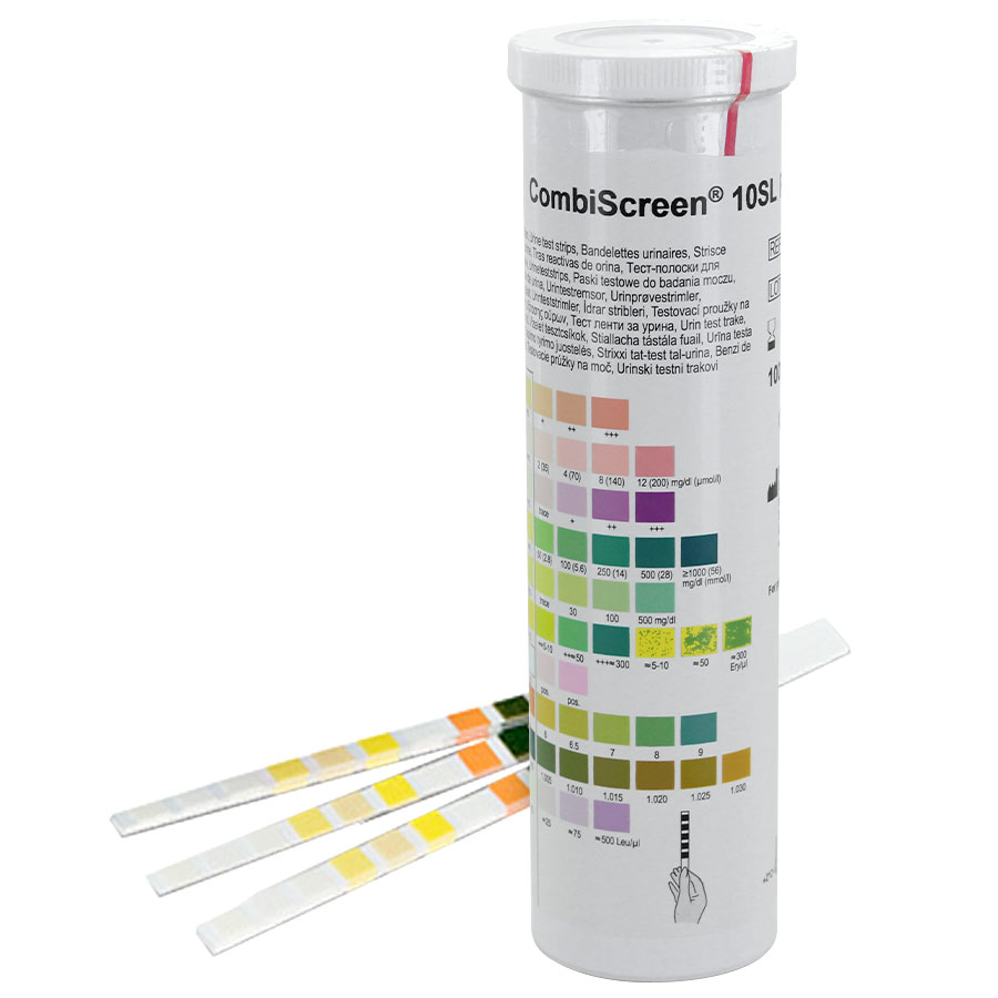Bandelettes urinaires Combiscreen Plus 10 paramètres