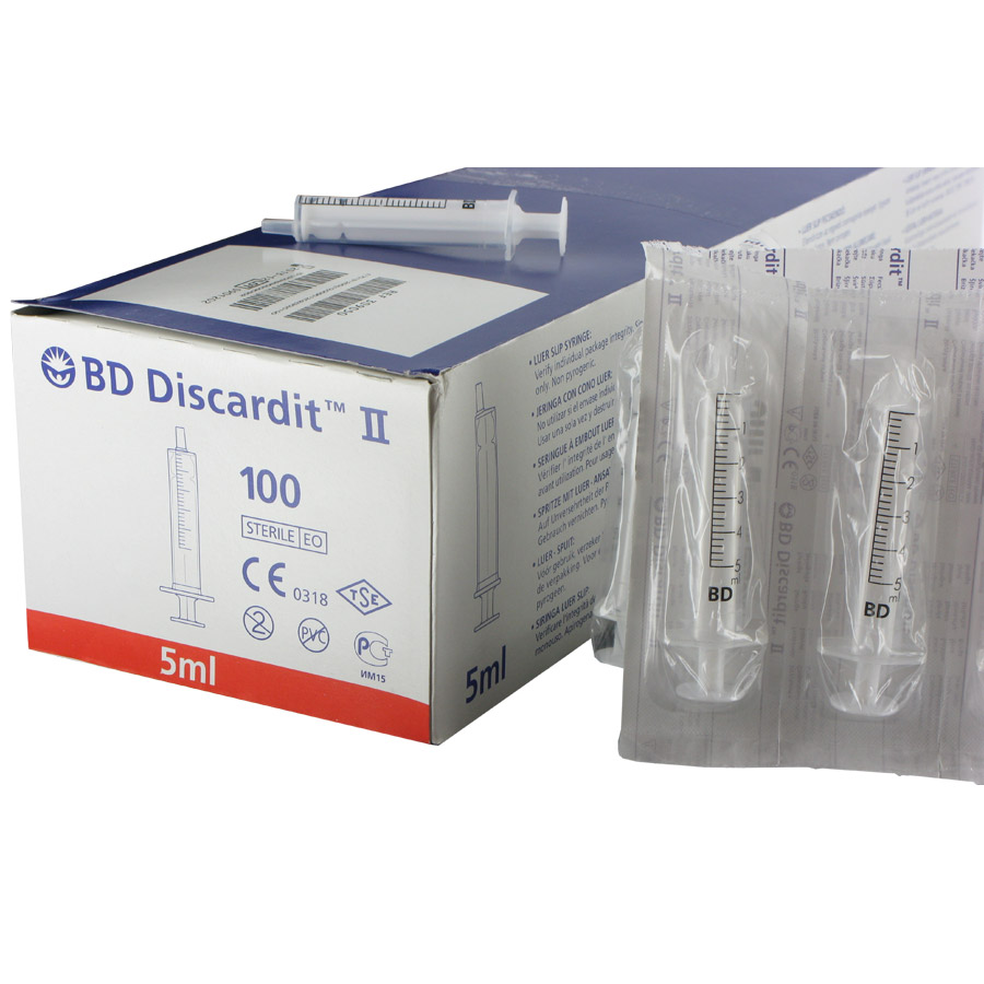 Seringues 2 pièces Becton Dickinson Discardit II