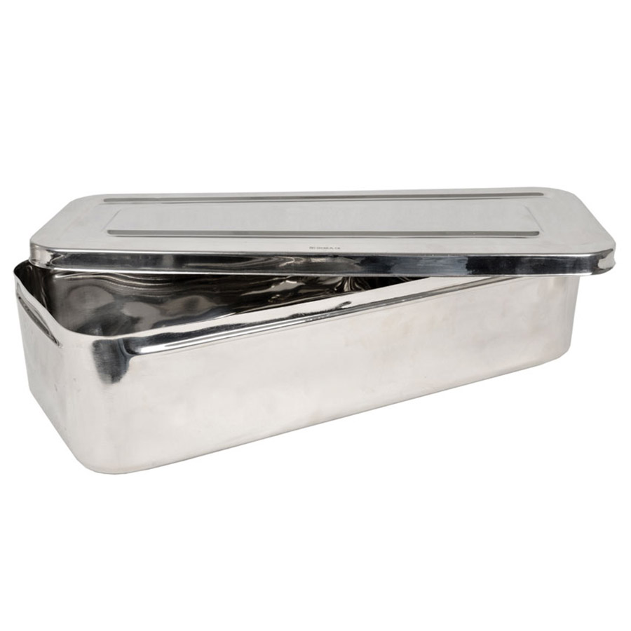 Boite inox pour rangement des petits instruments médicaux
