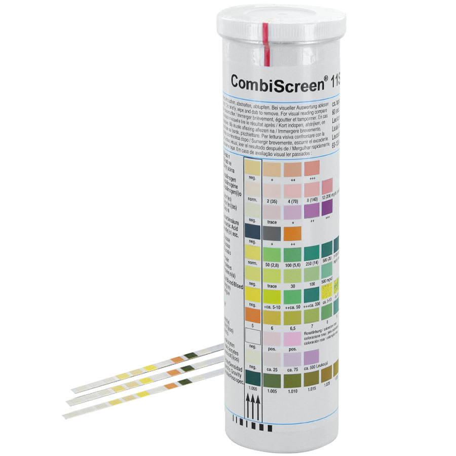 Bandelettes urinaires Combiscreen Plus 10 paramètres